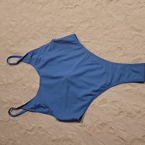 Fabletics | Swim | Nwt Fabletics Blue Low Back One Piece Swimsuit ...